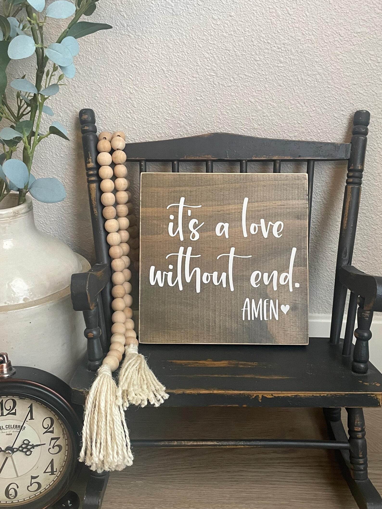 Wood Sign | It's A Love Without End | Home Decor - Etsy