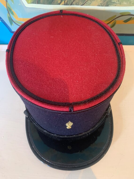 French Vintage Naval kepi hat / French Military / Cap… - Gem