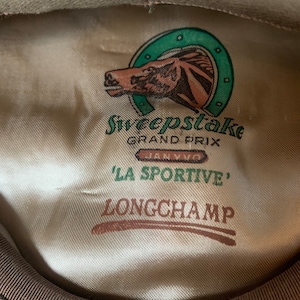 LONGCHAMP Flat Cap. ‘LA SPORTIVE’ Vintage Designer Flat Cap / Original ...