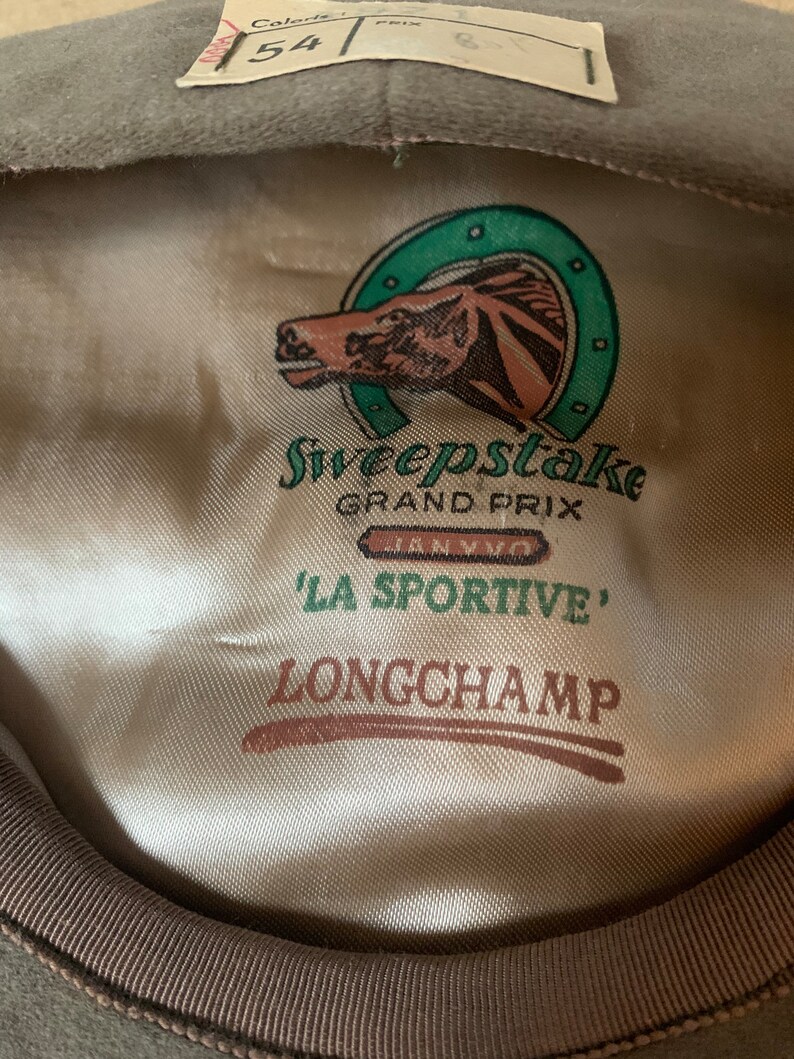 LONGCHAMP Flat Cap. ‘LA SPORTIVE’ Vintage Designer Flat Cap / Original ...