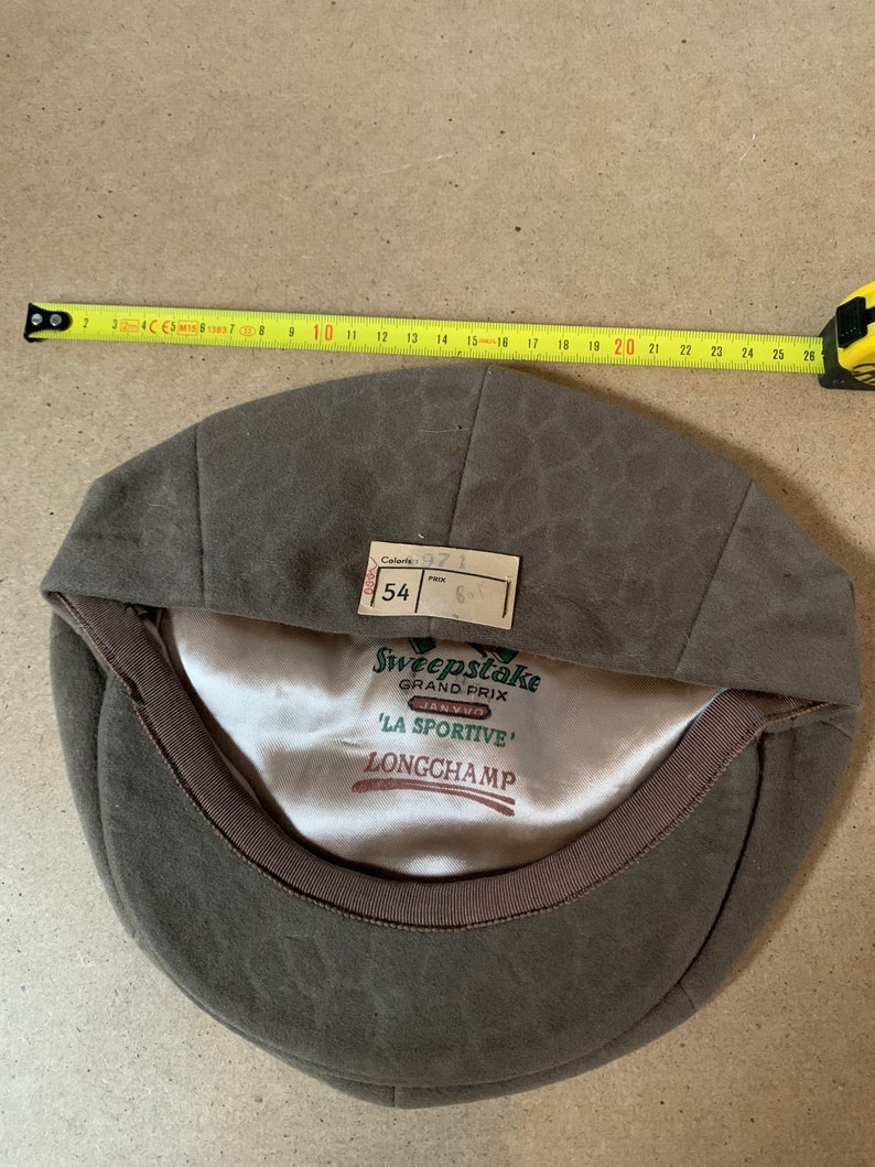 LONGCHAMP Flat Cap. ‘LA SPORTIVE’ Vintage Designer Flat Cap / Original ...