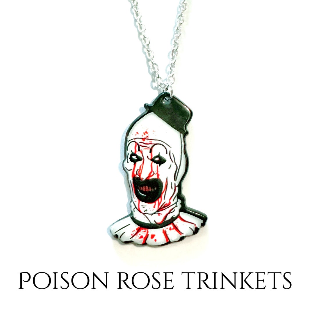 Handmade Art the Clown Terrifier Necklace Emo Goth Halloween Horror - Etsy