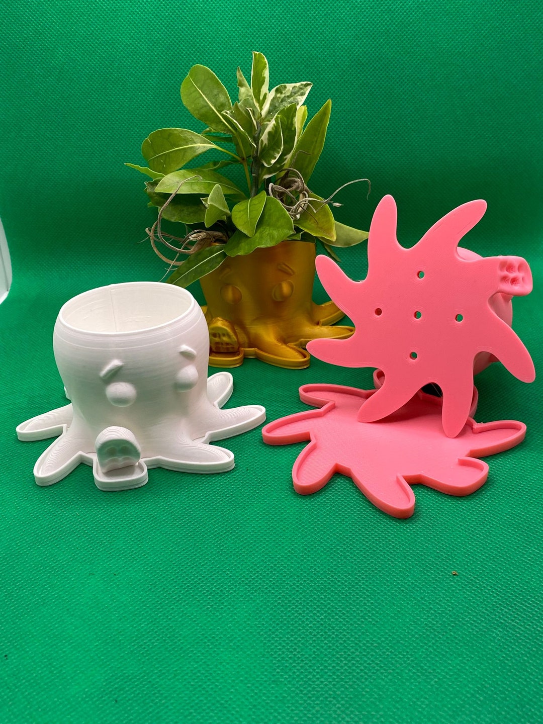 3D Printed Octopus Planter With Saucer / Tray * Home and Office * Gift ...