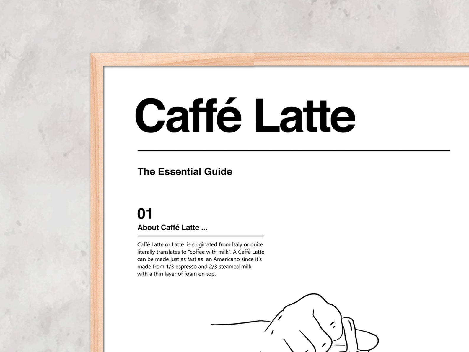 Cafe Latte Art, Coffee Guide Print, Coffee Print, Coffee Wall Art ...