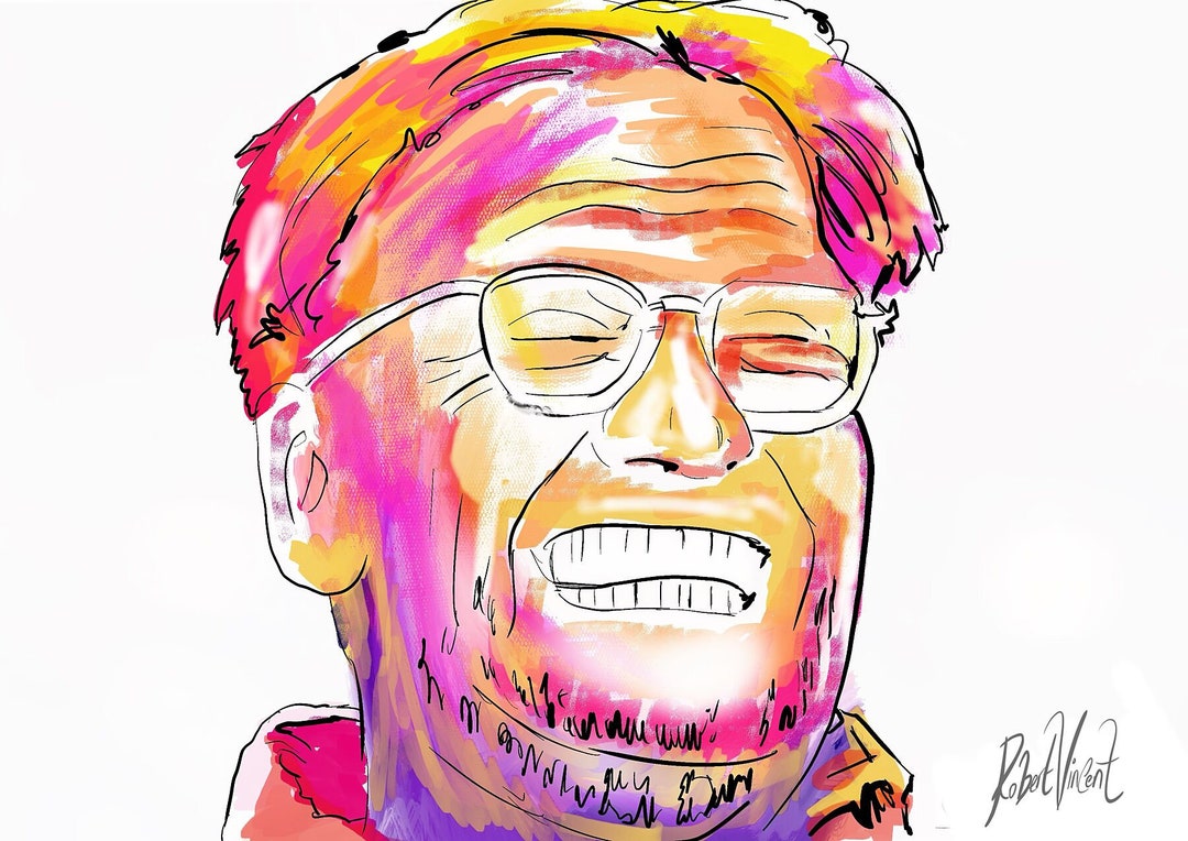 Vibrant Jurgen Klopp Art Print Iconic Football Manager in Color - Etsy