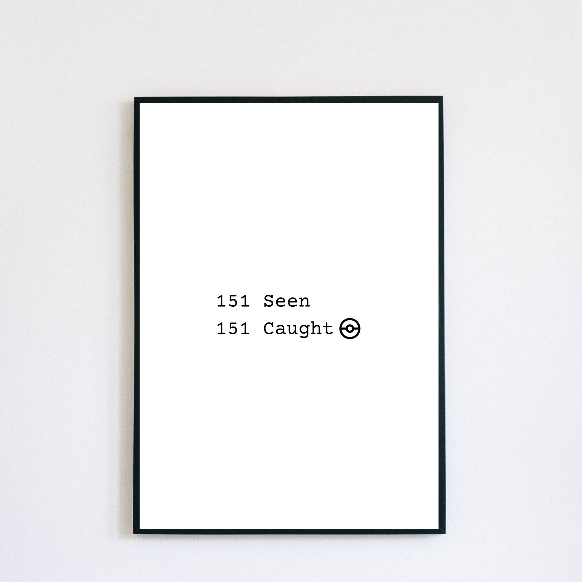 Pokemon 1st Generation Original 151 Wall Art - Etsy