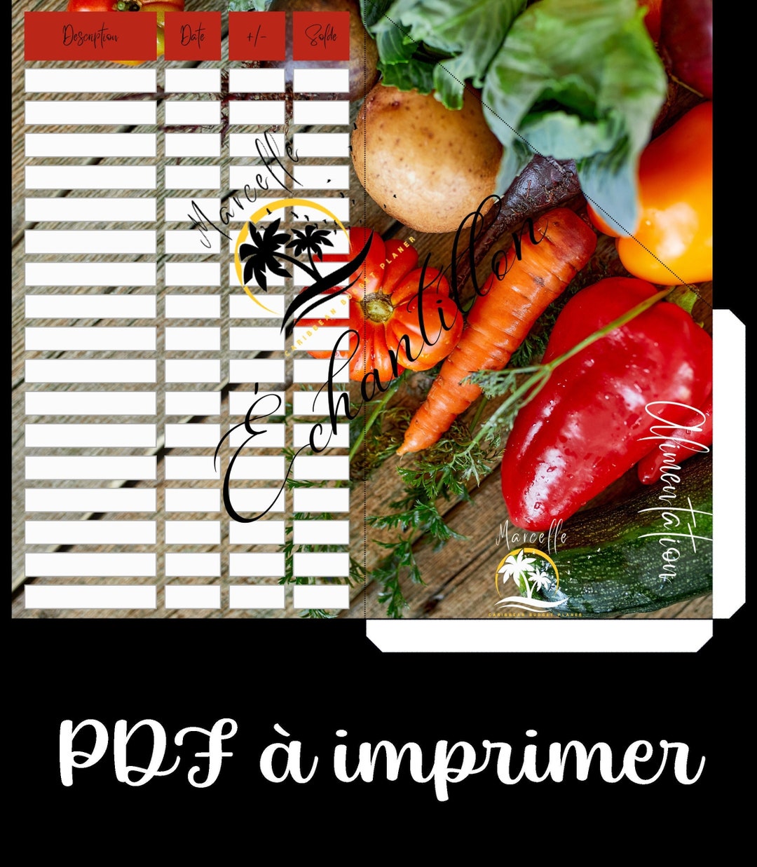 Food Budget Envelope to Print and Laminate - Etsy