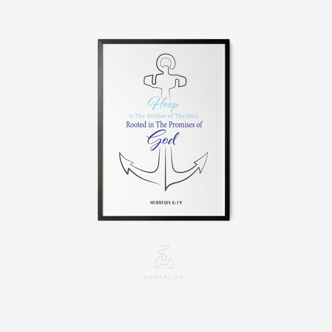 Anchor Bible Verses | Anchor Quotes | Motivation Quotes | Anchor Poster ...