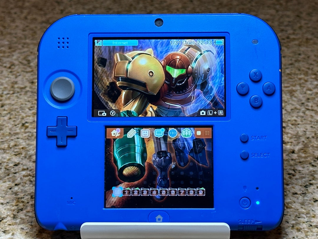 Customizable Nintendo 2DS Blue 128GB Fully Loaded Extras Fully ...