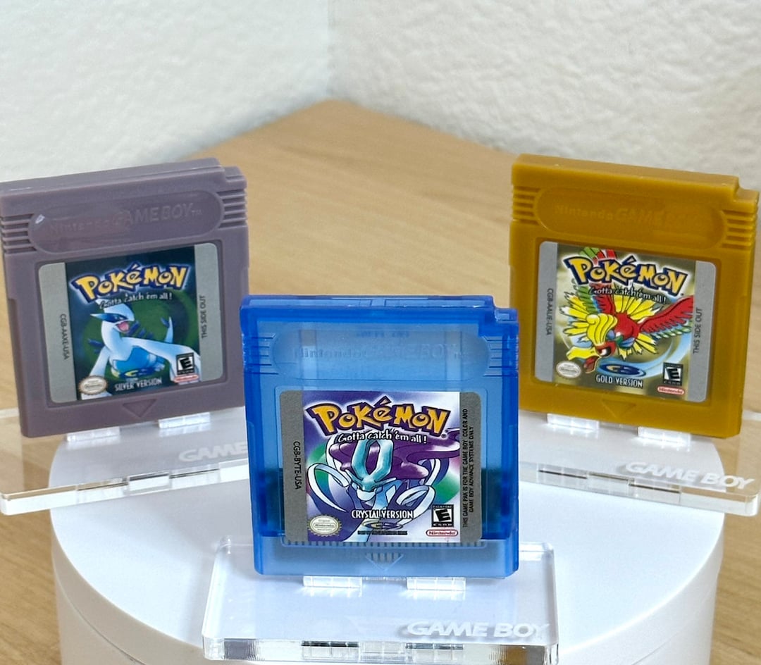 Nintendo Gameboy Color Pokemon Crystal Silver & Gold GBC - Etsy