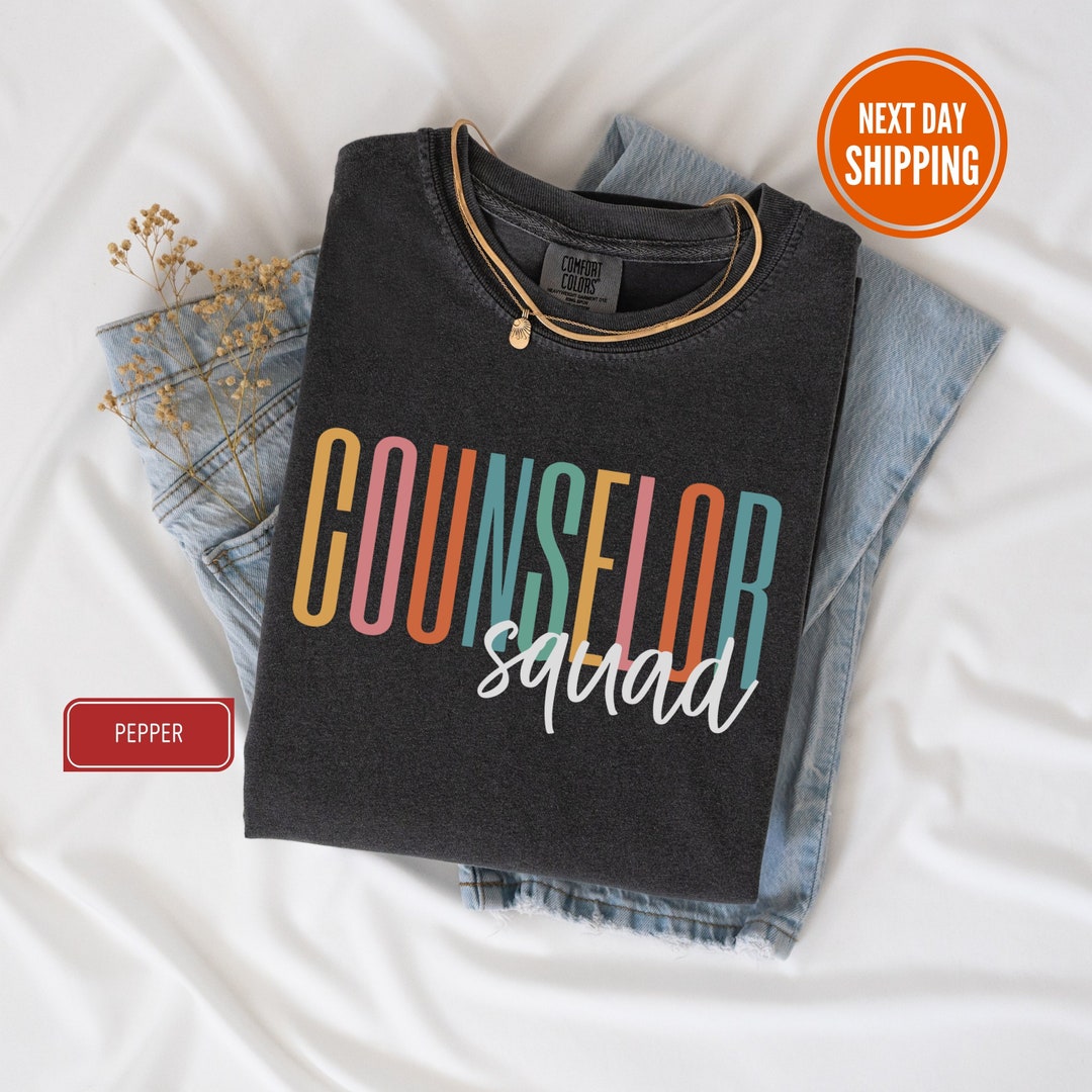 Comfort Colors® Counselor Squad Shirt, School Counselor Tee, Back to ...
