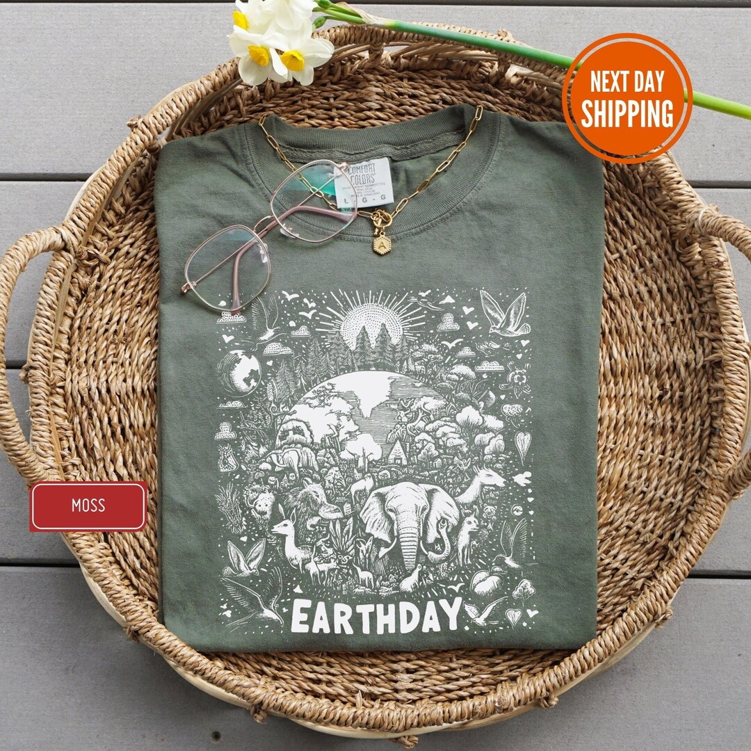 Comfort Colors® Earth Day Everyday Shirt, Environmental Shirt, Recycle ...