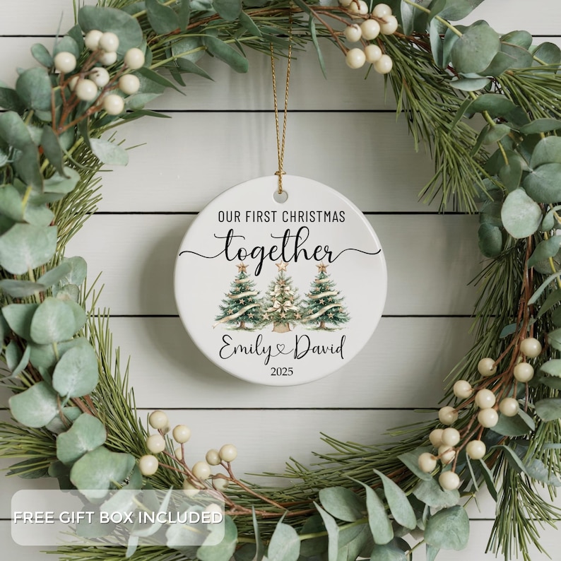 Personalized Our First Christmas Together Ornament, First Christmas ...