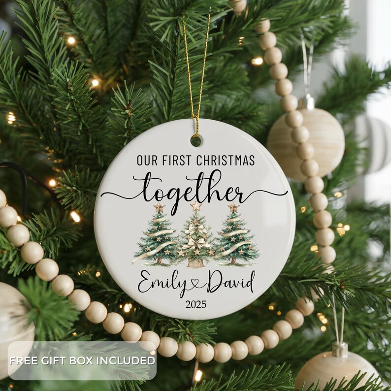 Personalized Our First Christmas Together Ornament, First Christmas ...