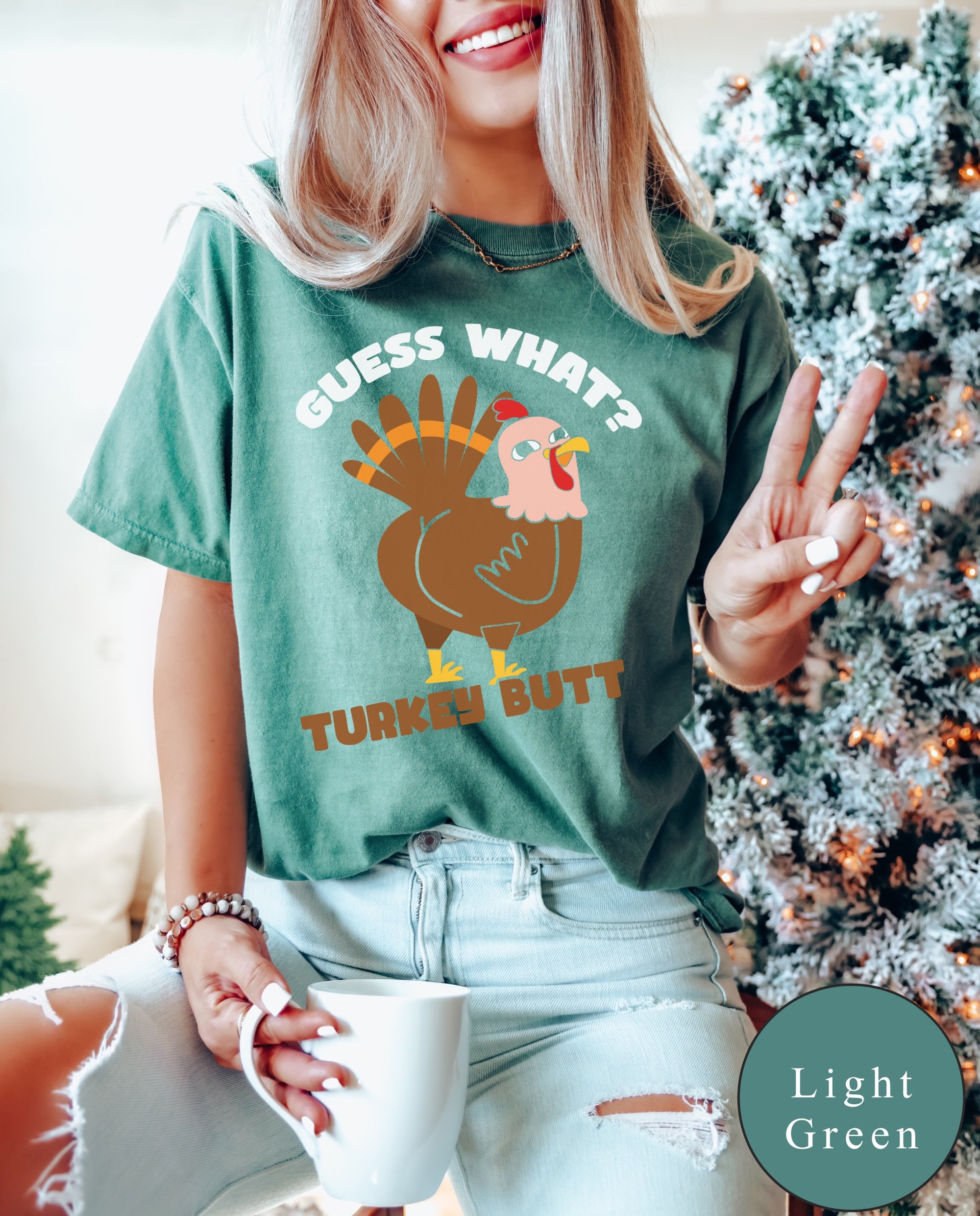 Guess What Turkey Butt Comfort Colors® Shirt Funny - Etsy