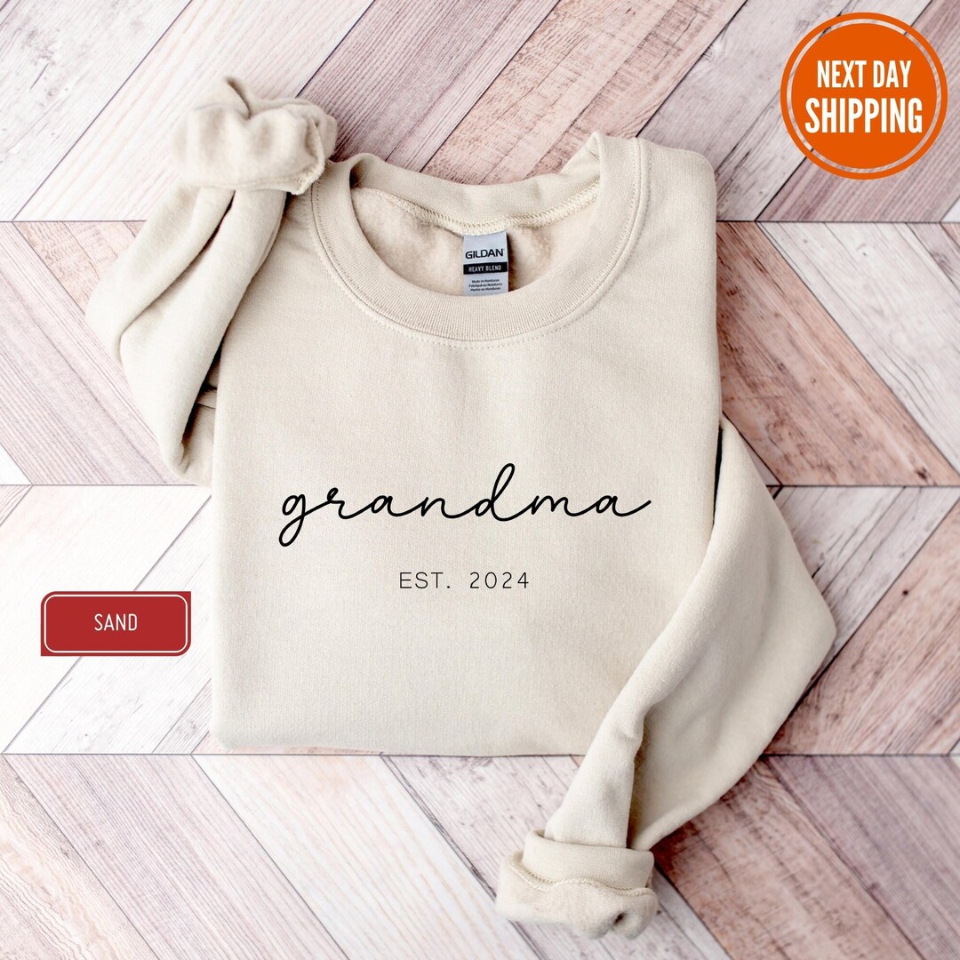 Custom Grandma Sweatshirt, Personalized Grandmama Hoodie With Est. Date ...