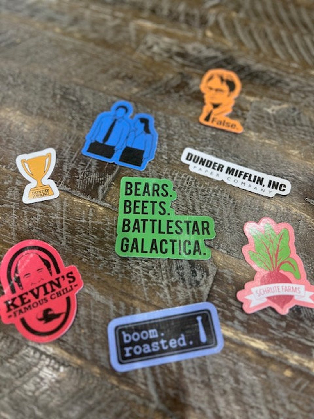 The Office TV Show Sticker Set - Handmade, Shiny, Nostalgic - Great ...