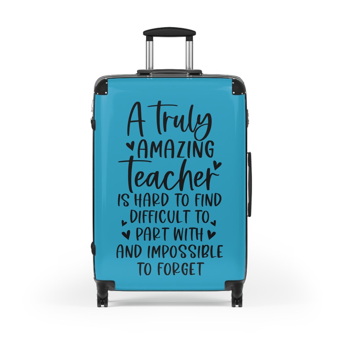 Stylish Teacher Suitcase | TSA Approved Lock | 360 Rotating Wheels - Etsy