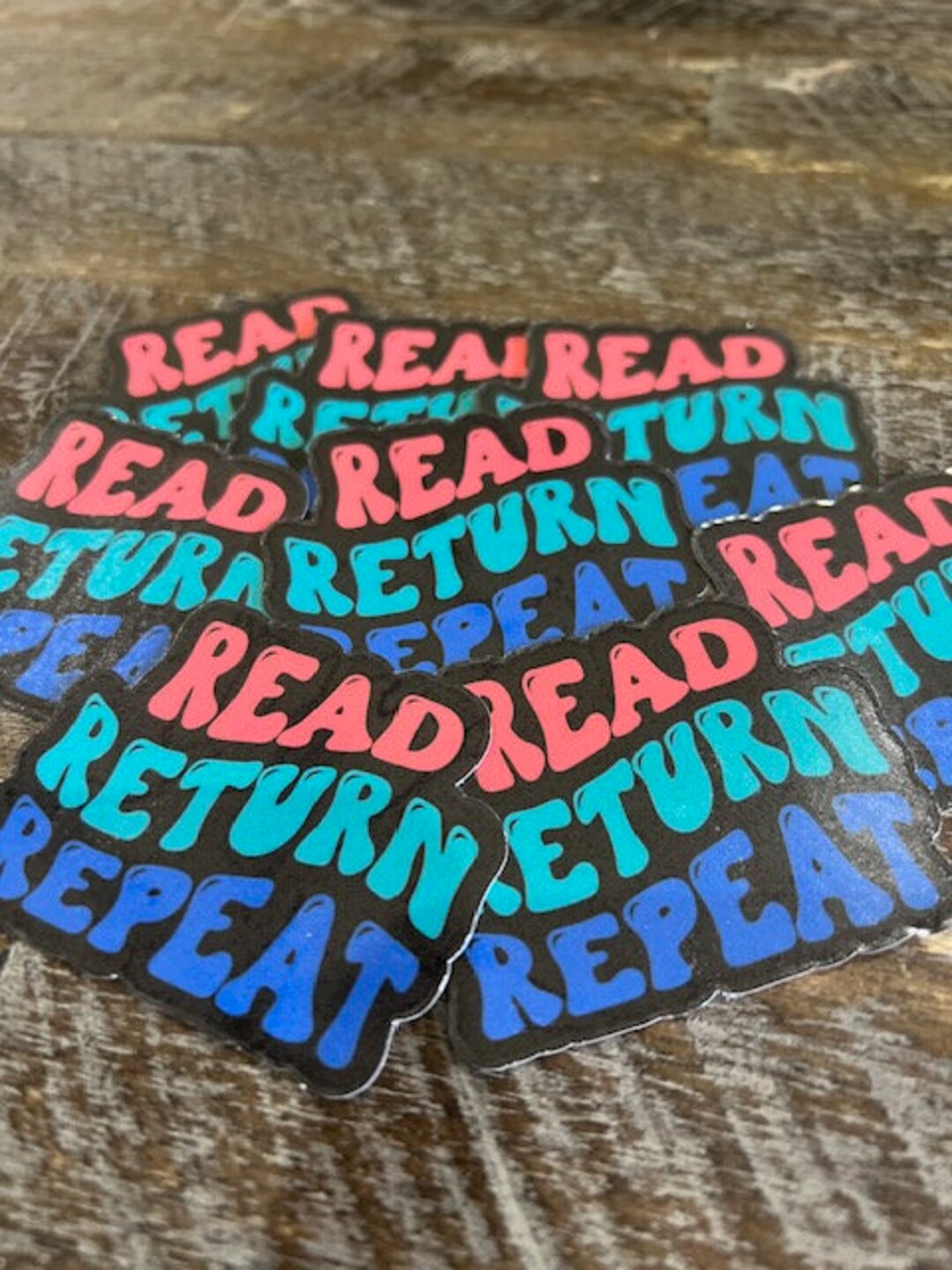 Set of 28 Read, Return, Repeat Stickers - Great for Classroom Library ...
