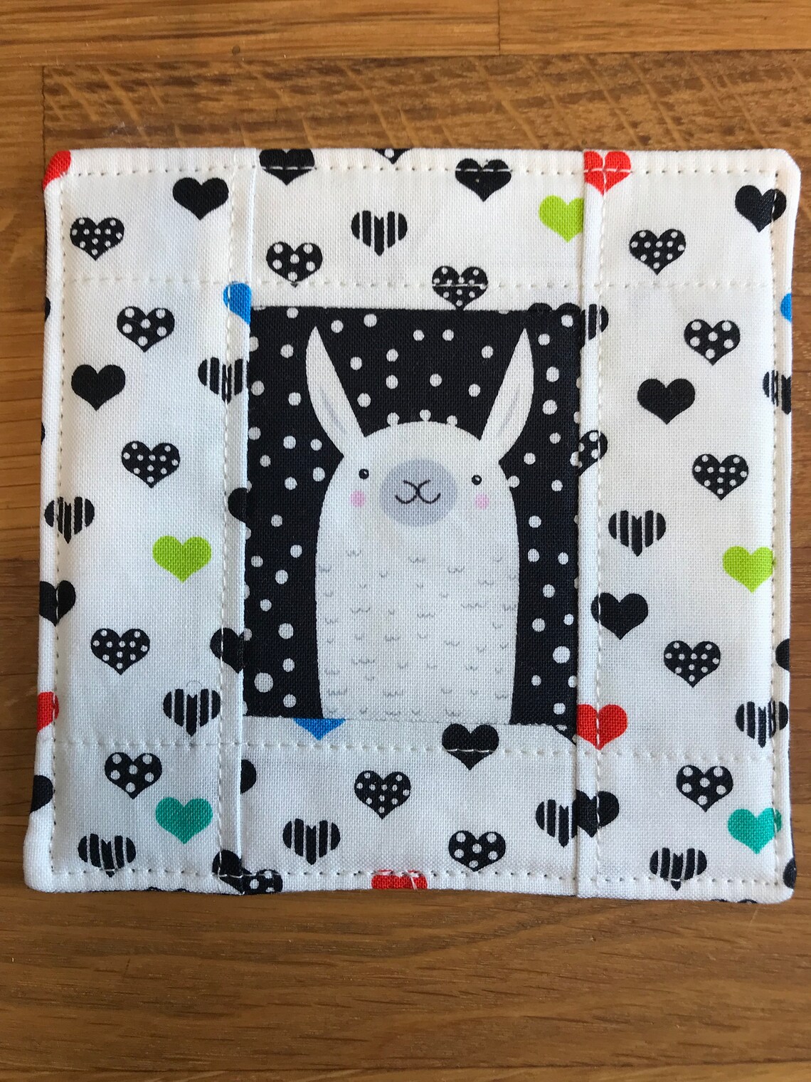 Bear Lion Squirrel Llama Adorable Little Beastie Coasters in Black and ...