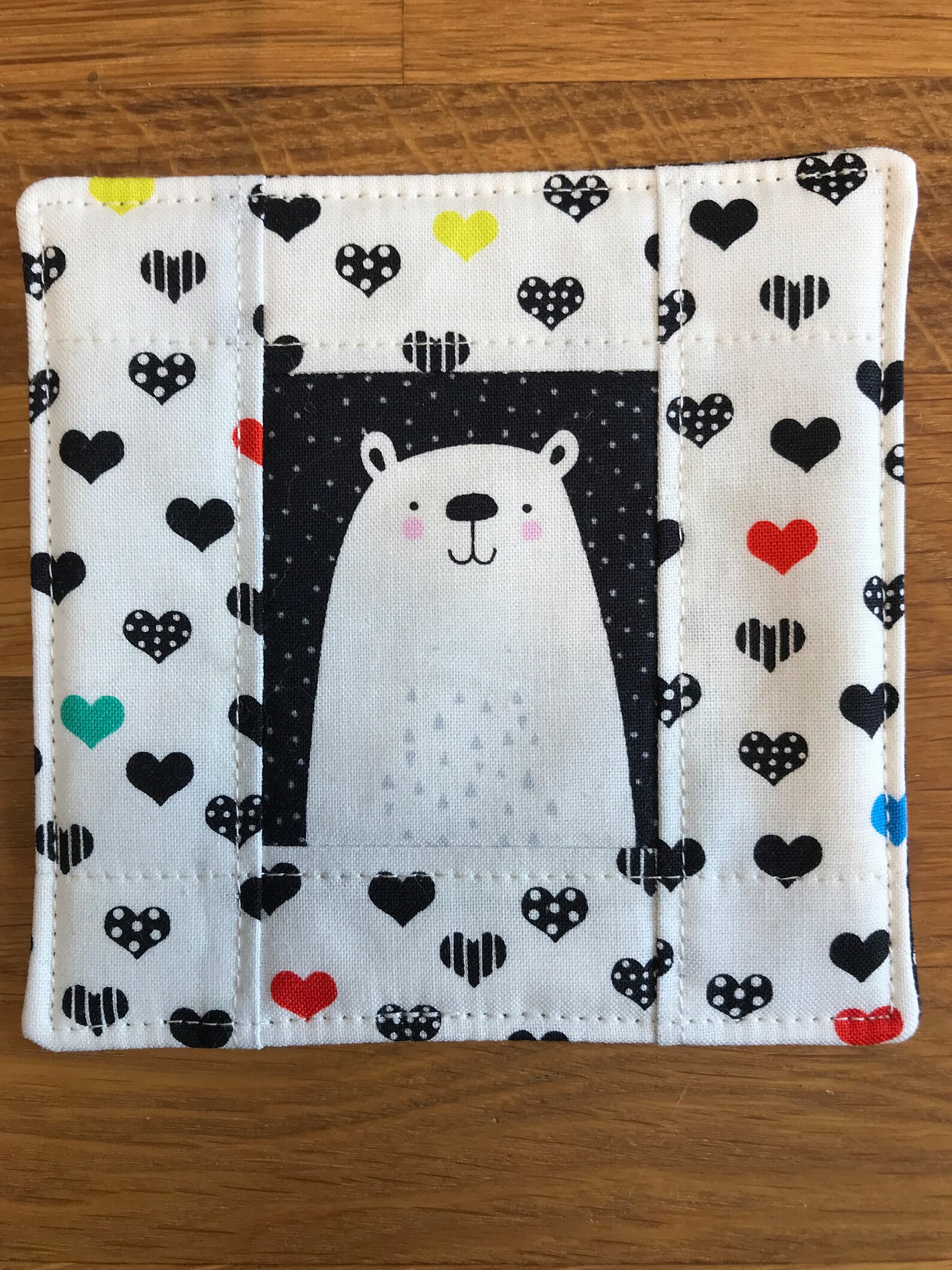 Bear Lion Squirrel Llama Adorable Little Beastie Coasters in Black and ...