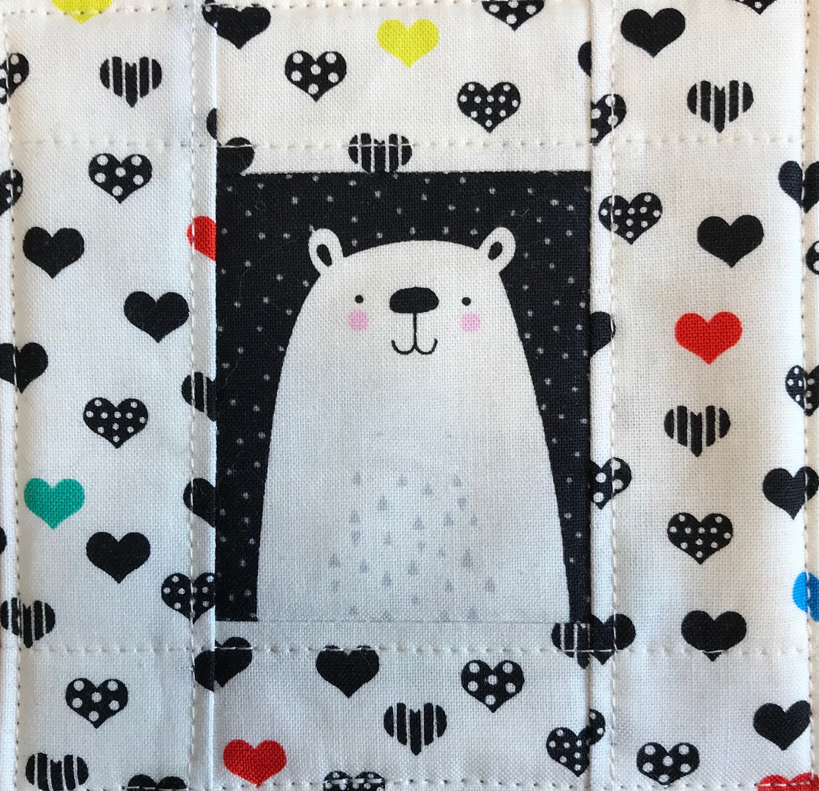 Bear Lion Squirrel Llama Adorable Little Beastie Coasters in Black and ...