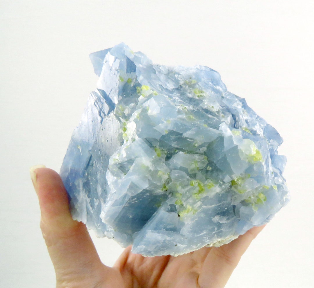 RARE Diopside in Blue Calcite Matrix Raw Super Gorgeous - Etsy