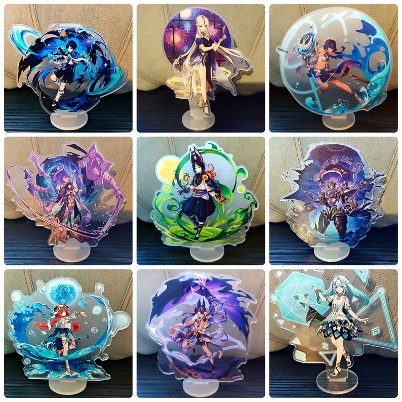 Genshin Impact Acrylic Stand Standee Figure Raiden Shogun Dehya Xiao ...