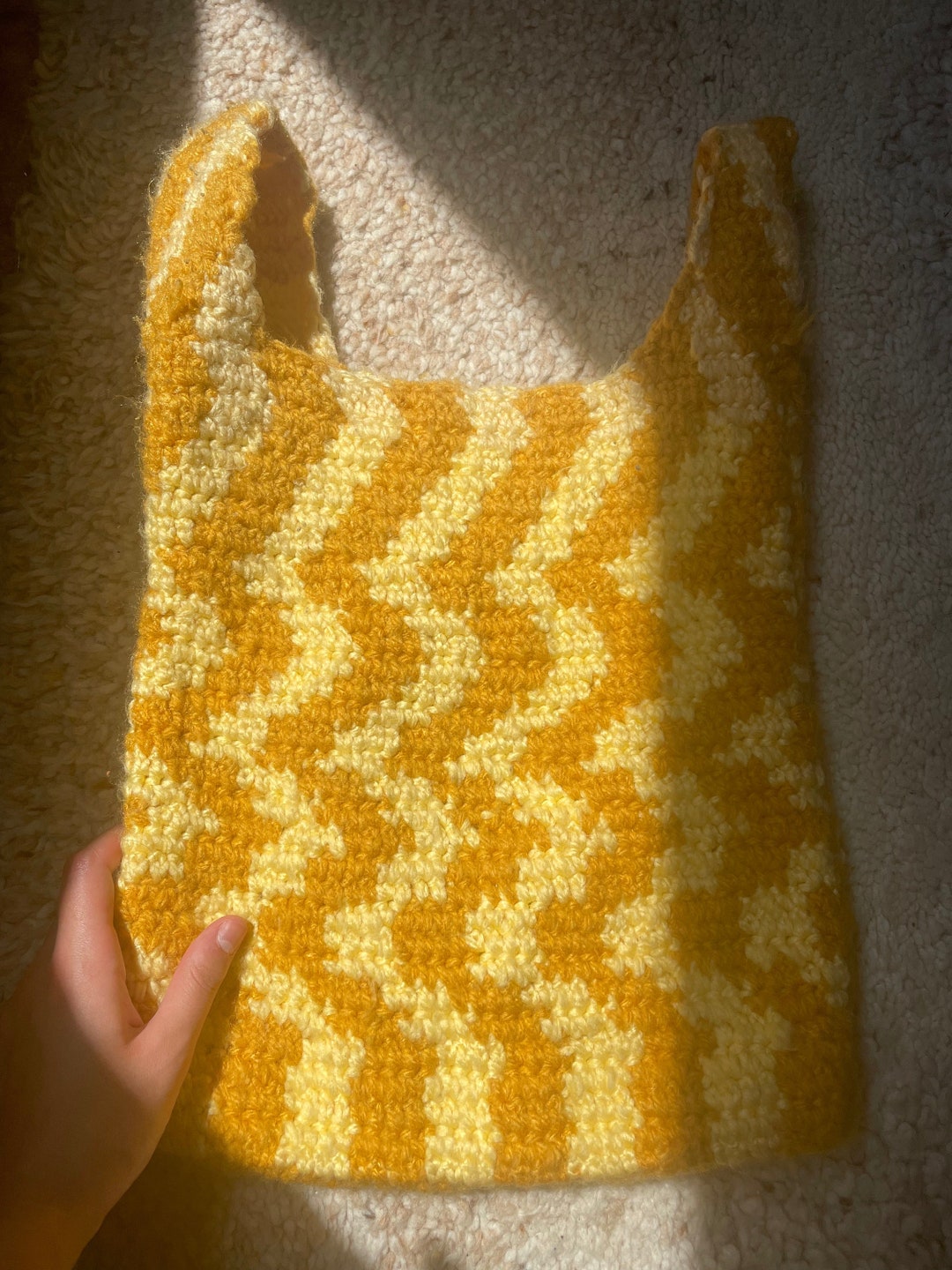 Crochet Wavy Bag PDF PATTERN - Etsy