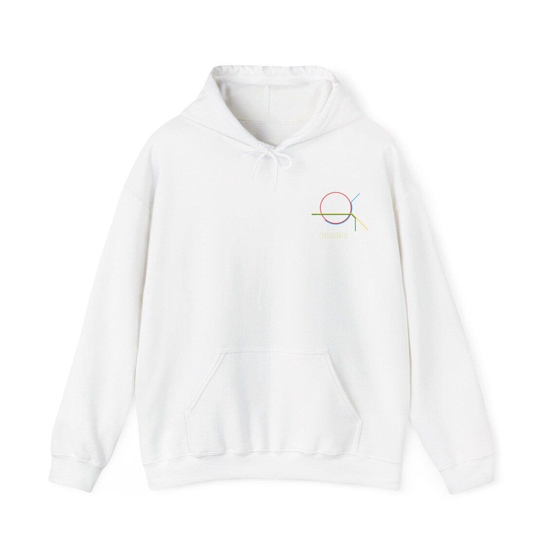 Copenhagen Metro Map Hoodie, Subway / Metro / Underground / Transit ...