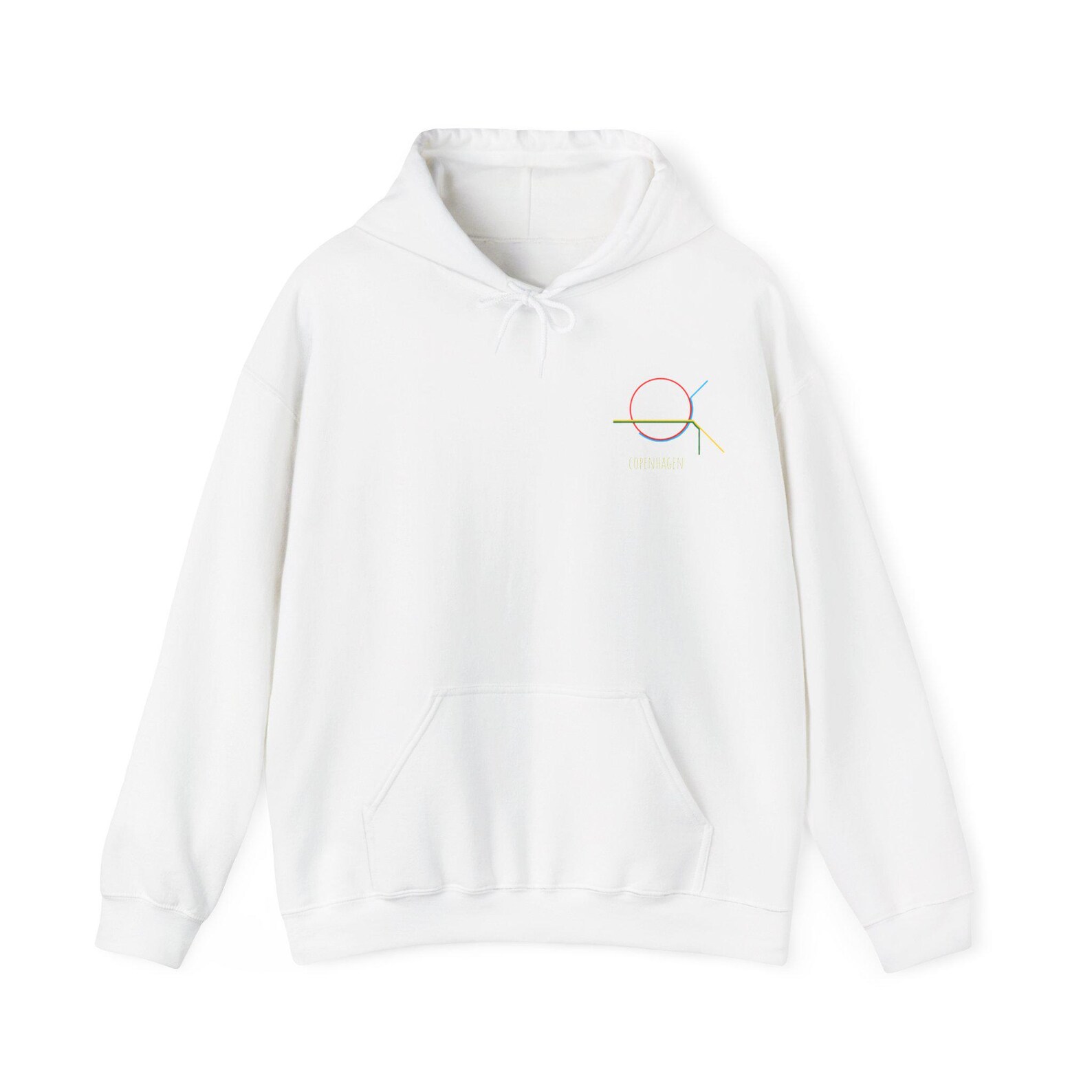 Copenhagen Metro Map Hoodie, Subway / Metro / Underground / Transit ...