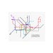 London Underground Map Art, Modern Line Drawn Print - Etsy