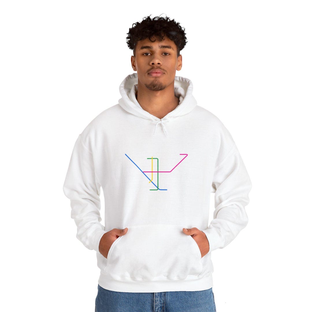 Plain Lisbon Metro Map Hoodie, Subway / Metro / Underground / Transit ...