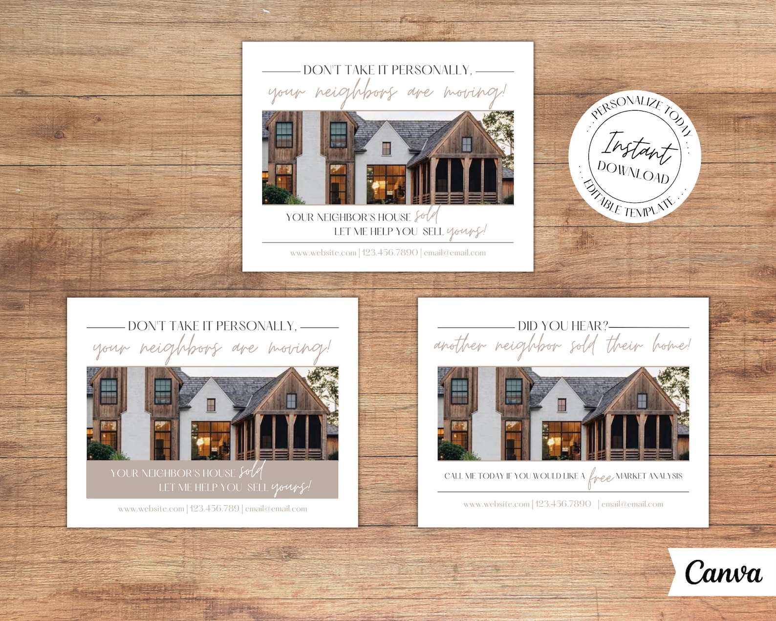 Real Estate Postcards Your Neighbors Sold Their Home Real - Etsy