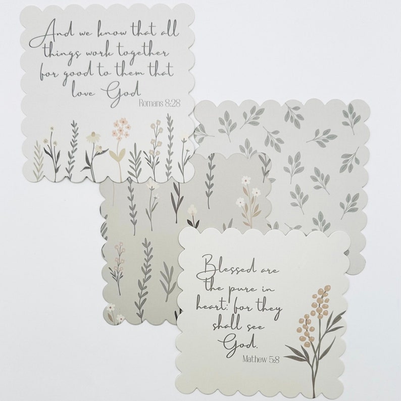 KJV Bible Verse Notecards With Enveloles, Blank Notecards, Christian ...