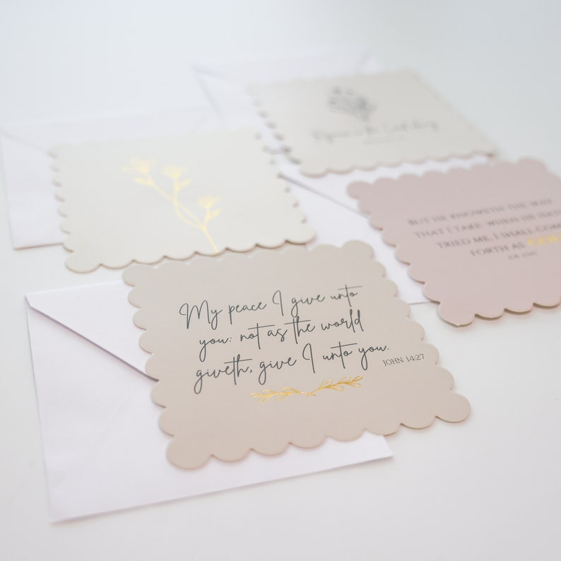 KJV Bible Verse Notecards With Enveloles, Blank Notecards, Christian ...