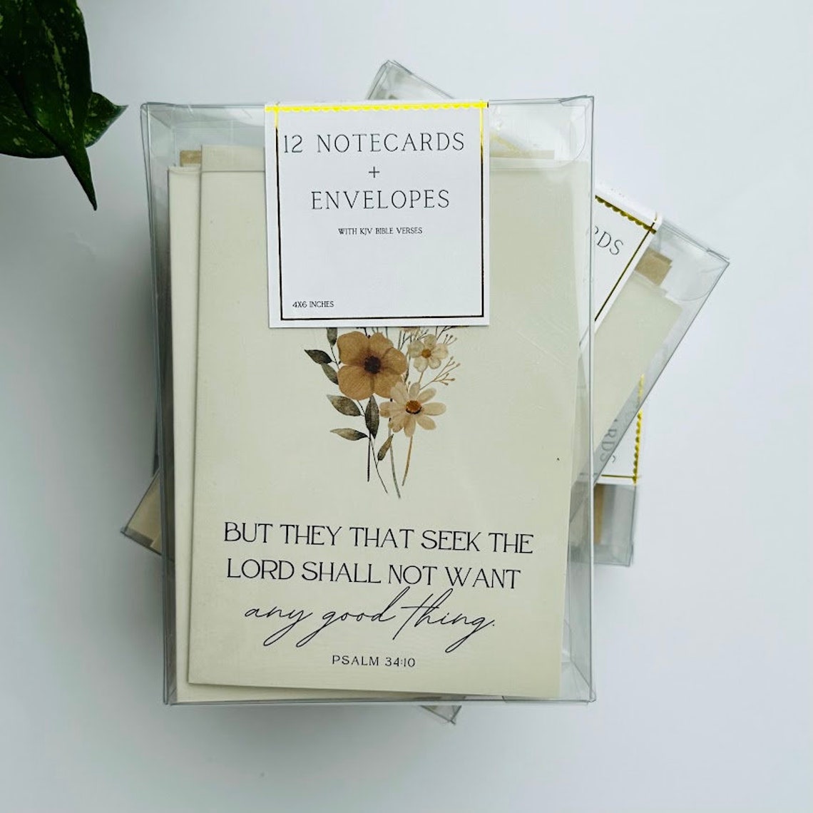 12 Pack Bible Verse Boxed Card Set, All Occasion Boxed Cards, KJV ...