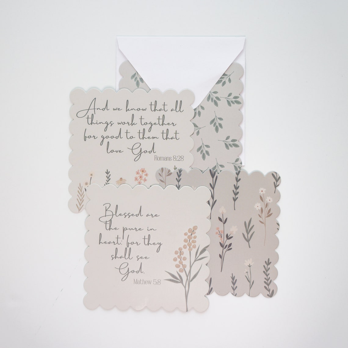 KJV Bible Verse Notecards With Enveloles, Blank Notecards, Christian ...