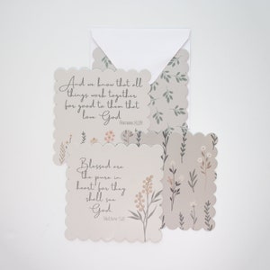 KJV Bible Verse Notecards With Enveloles, Blank Notecards, Christian ...