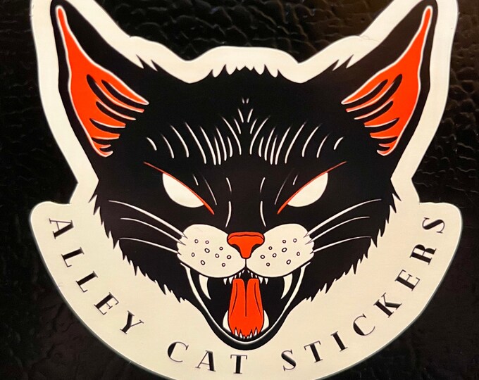 Alley Cat Stickers Logo Magnet, Alleycatstickers, Cat Magnets, Car and ...
