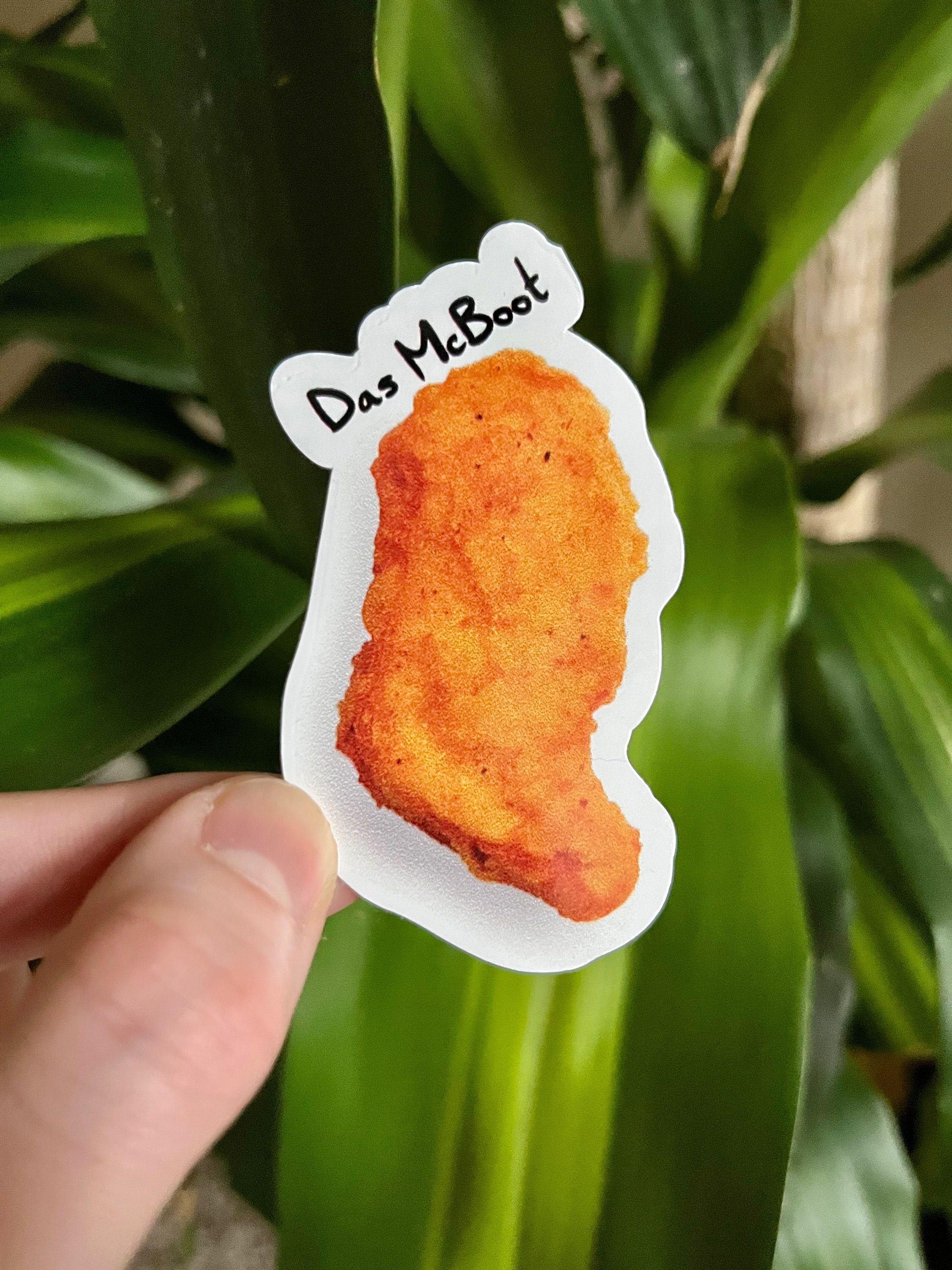 Das Mcboot Chicken Nugget Sticker, Chicken Nugget Water Bottle Sticker ...