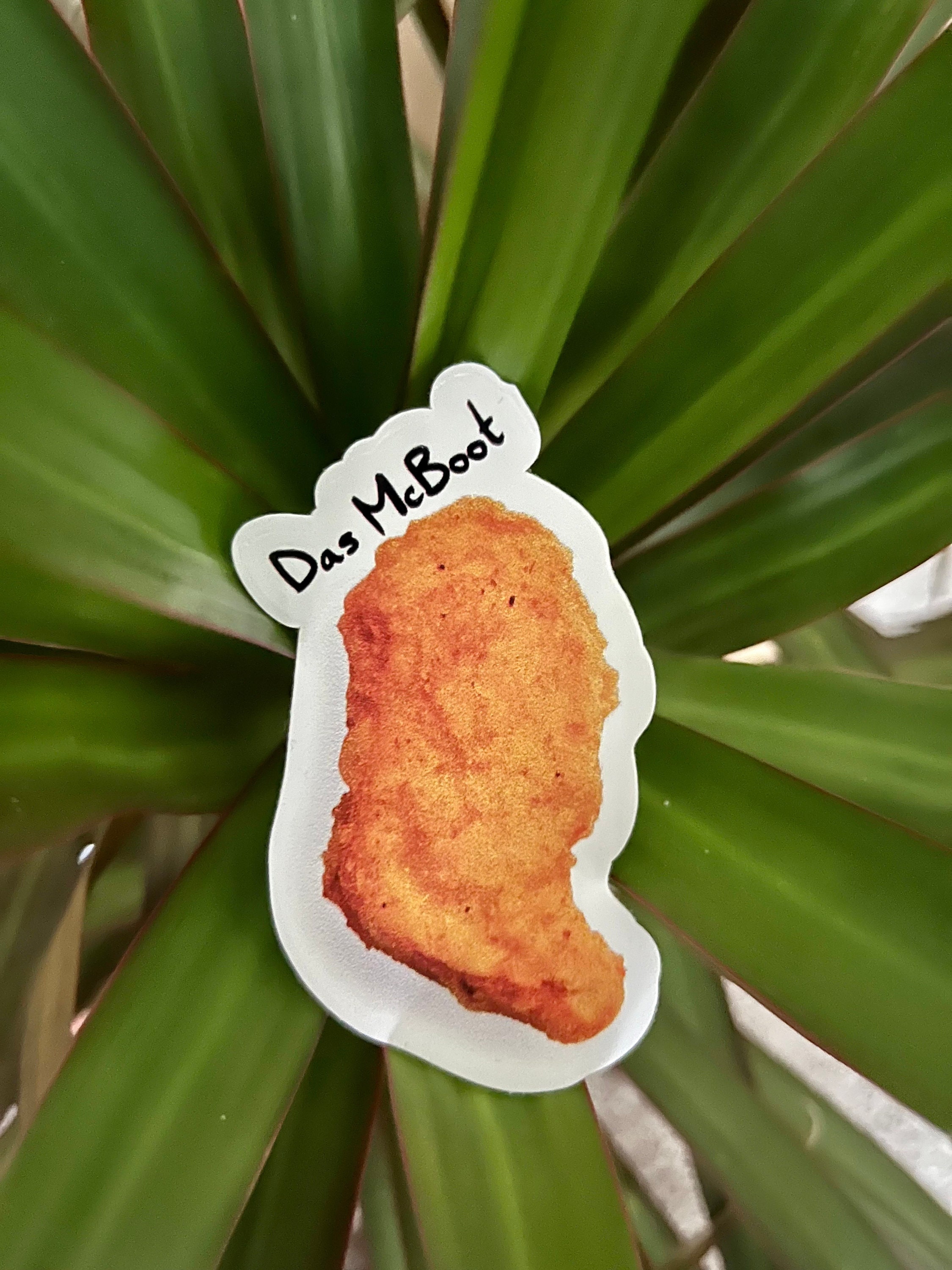 Das Mcboot Chicken Nugget Sticker, Chicken Nugget Water Bottle Sticker ...
