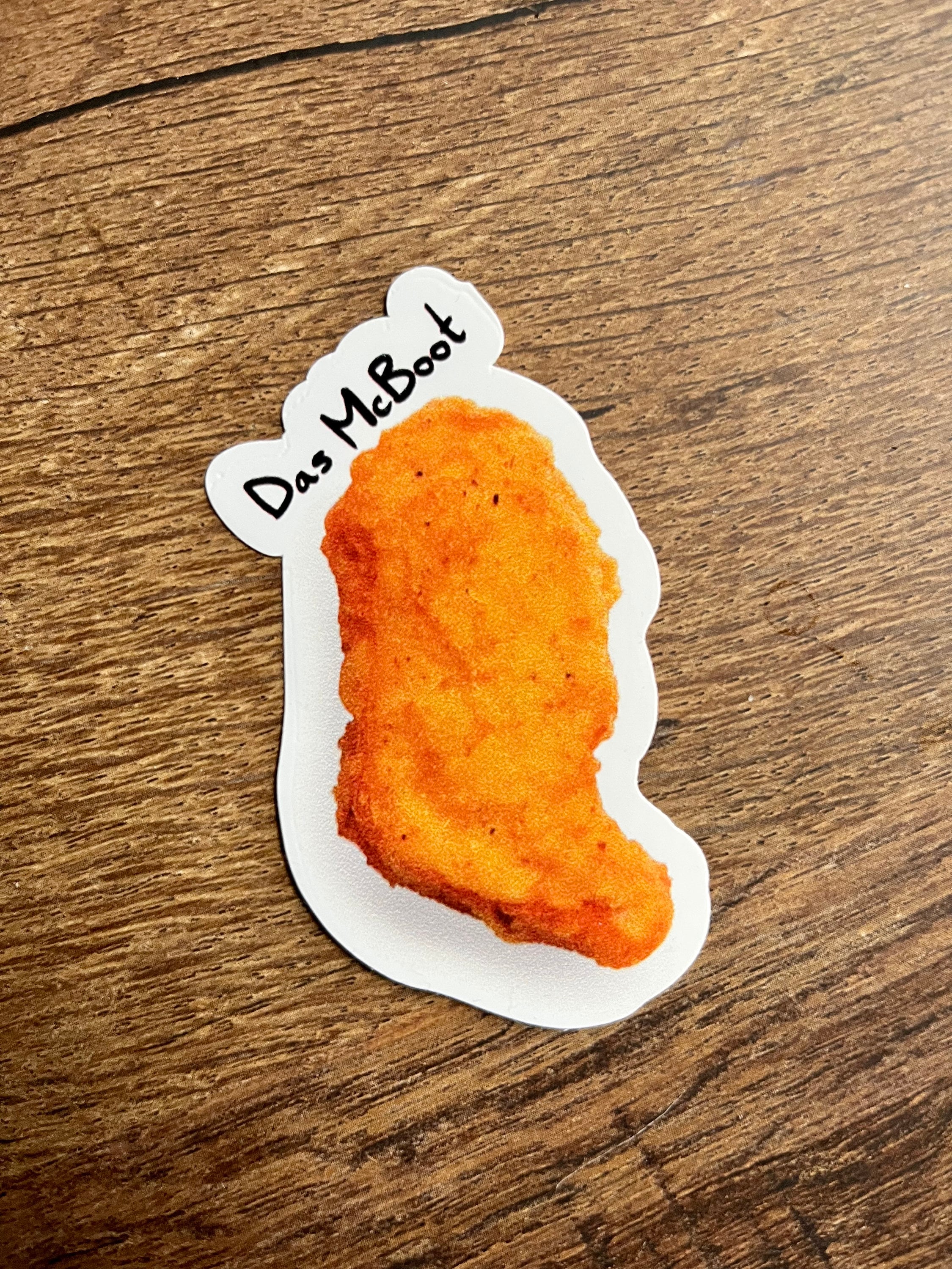 Das Mcboot Chicken Nugget Sticker, Chicken Nugget Water Bottle Sticker ...