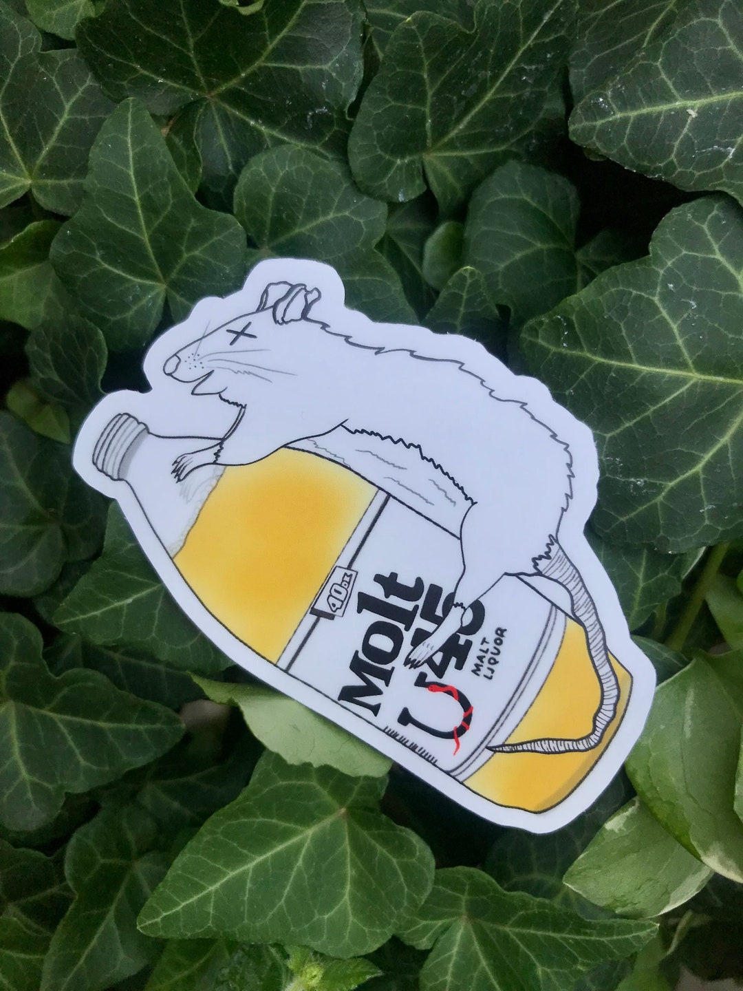 Molt 45 Party Rat Sticker: Funny Laptop Decal - Etsy