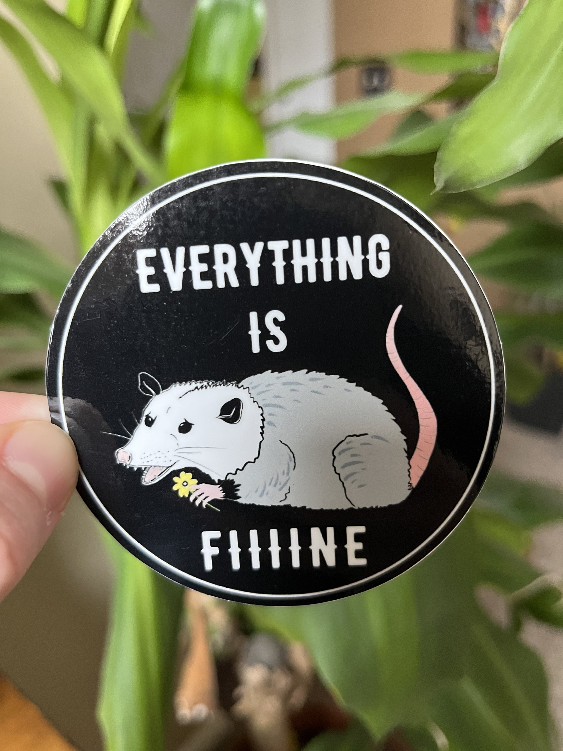 Everything is Fine Screaming Opossum Sticker Possum Decals - Etsy