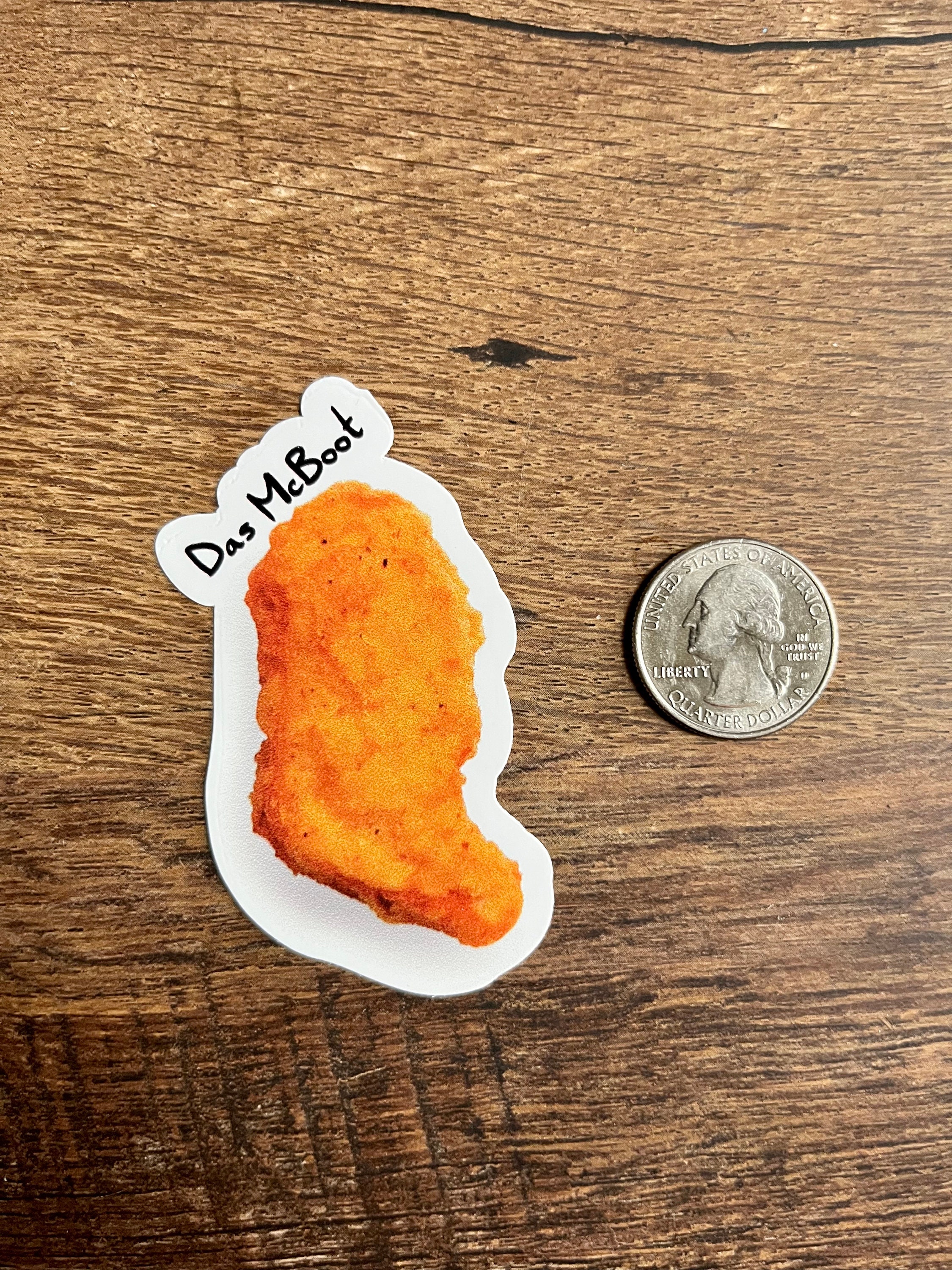Das Mcboot Chicken Nugget Sticker, Chicken Nugget Water Bottle Sticker ...