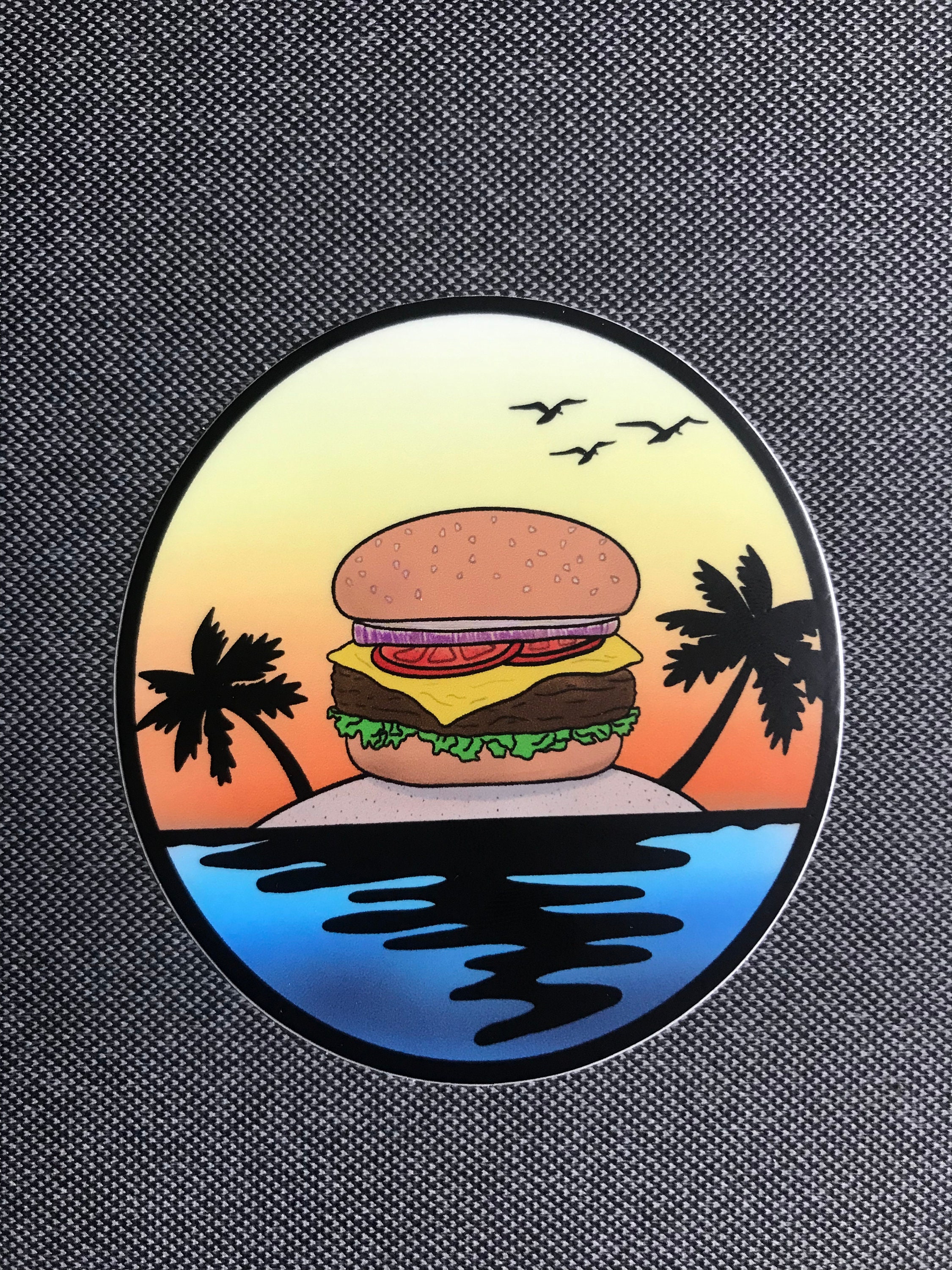 Cheeseburger in Paradise Sticker or Magnet, Beach Car Magnets,laptop ...
