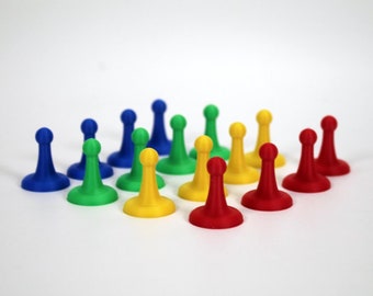 Sorry Board Game Replacement Pieces Parts Pawns Movers 16 Red Green ...