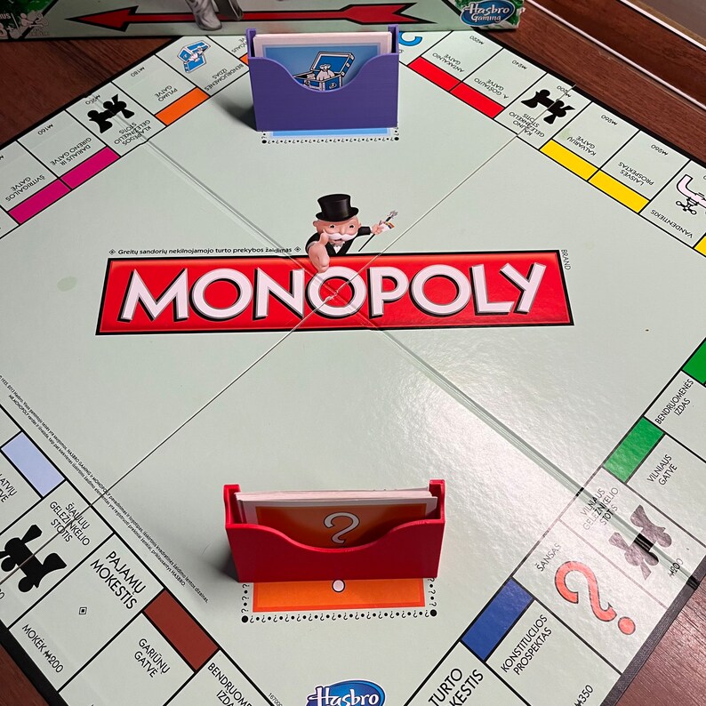 Monopoly Chance and Community Chest Card Holder - Etsy