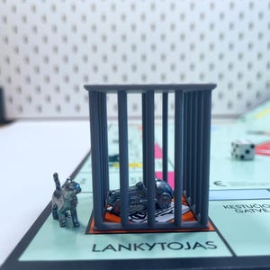 Monopoly Jail / Prison Cell for Monopoly Token / Dice Jail - Etsy